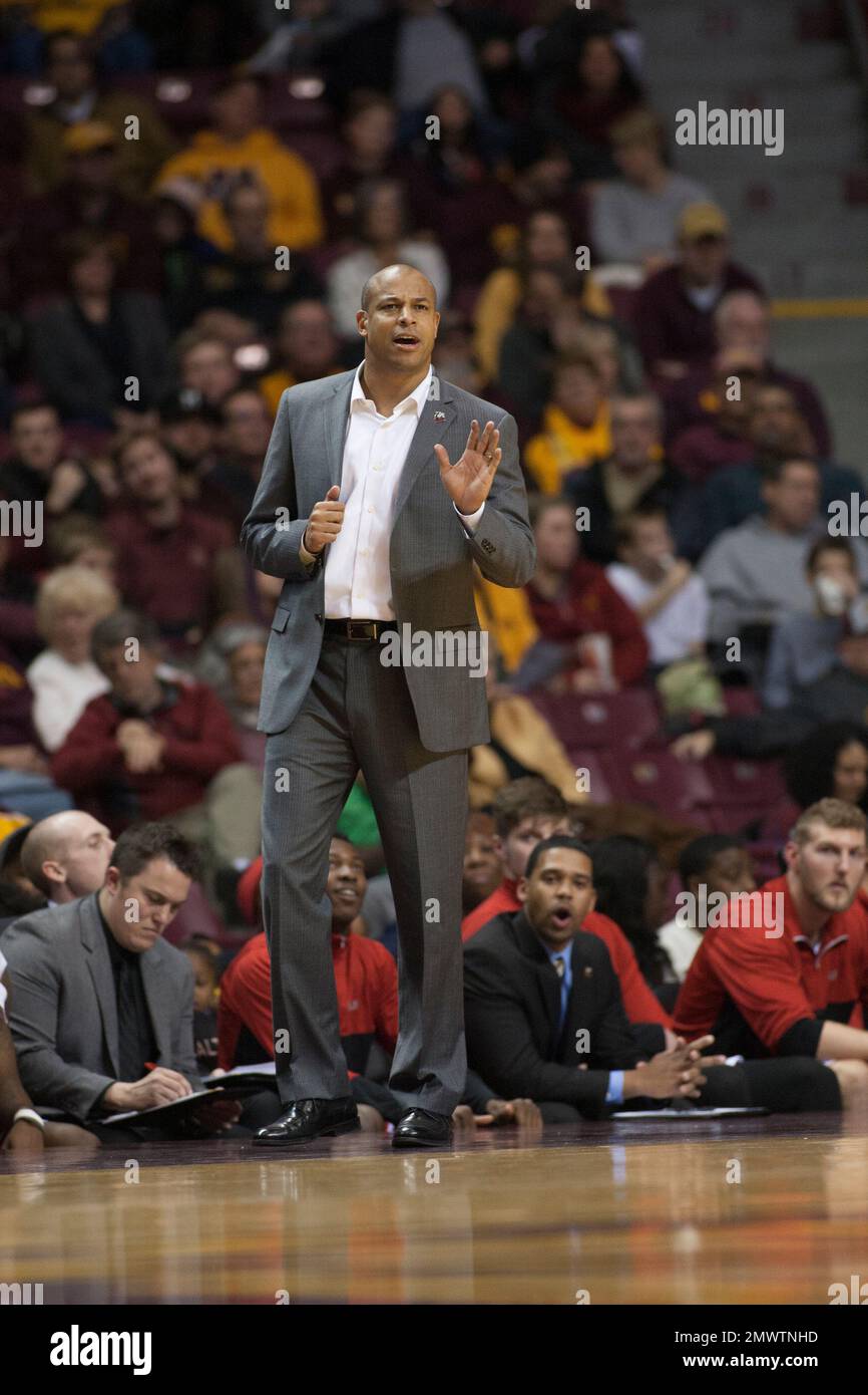 Northern Illinois head coach Mark Montgomery coaches against Minnesota ...