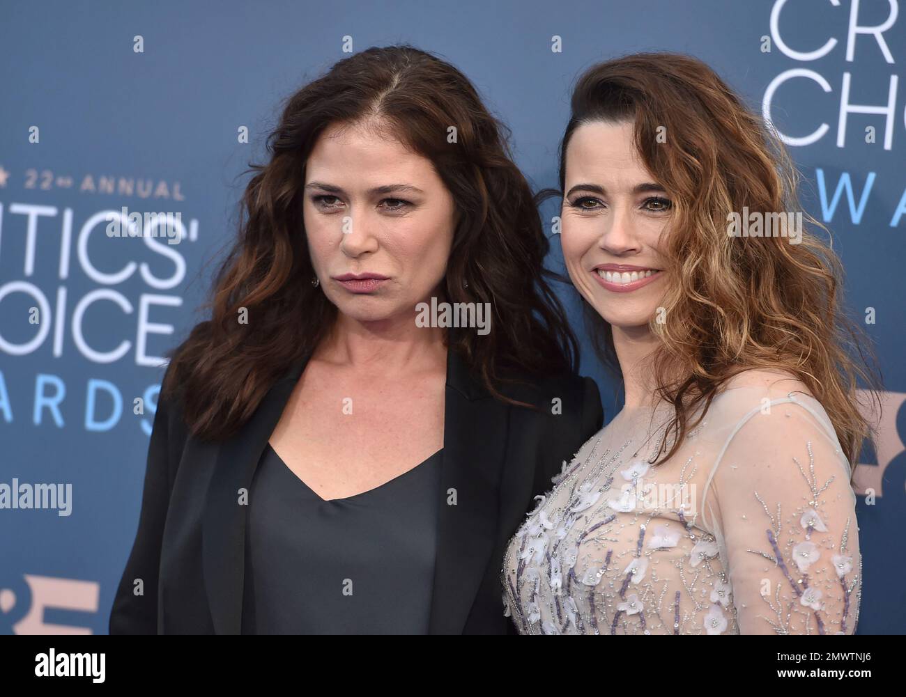 Maura Tierney, left, and Linda Cardellini arrive at the 22nd annual ...
