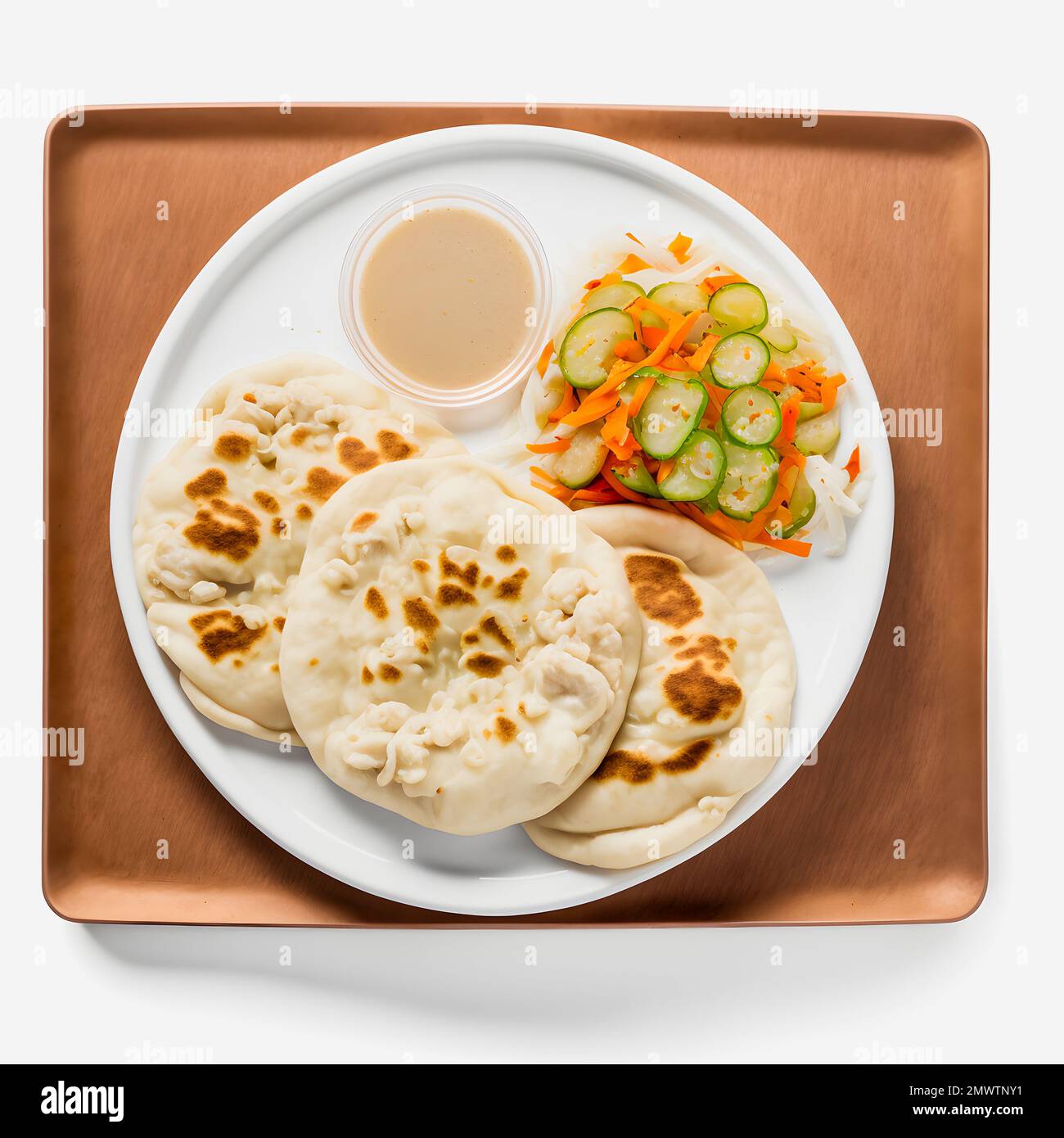 Pupusas on white background food photography. High-quality images ...