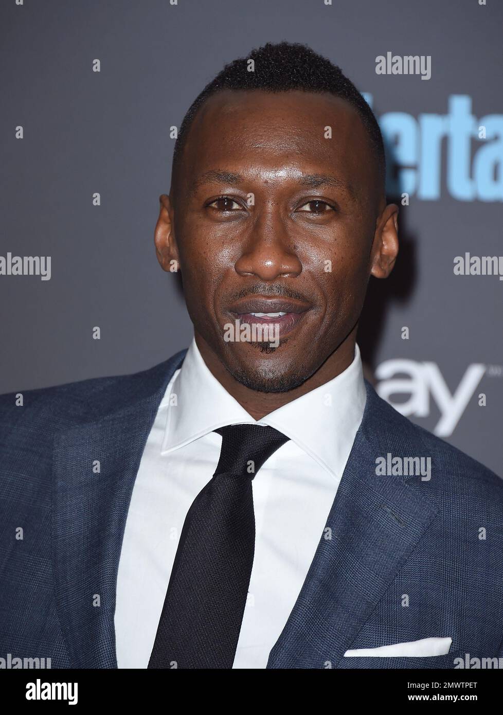 Mahershala Ali poses in the press room with the award for best supporting actor for "Moonlight ...