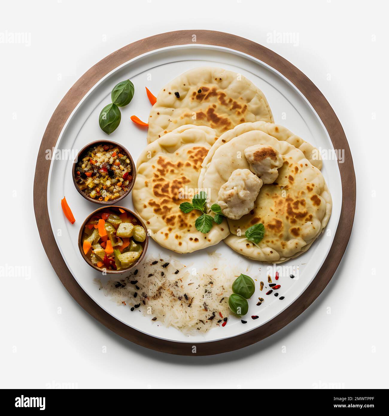 Pupusas on white background food photography. High-quality images ...