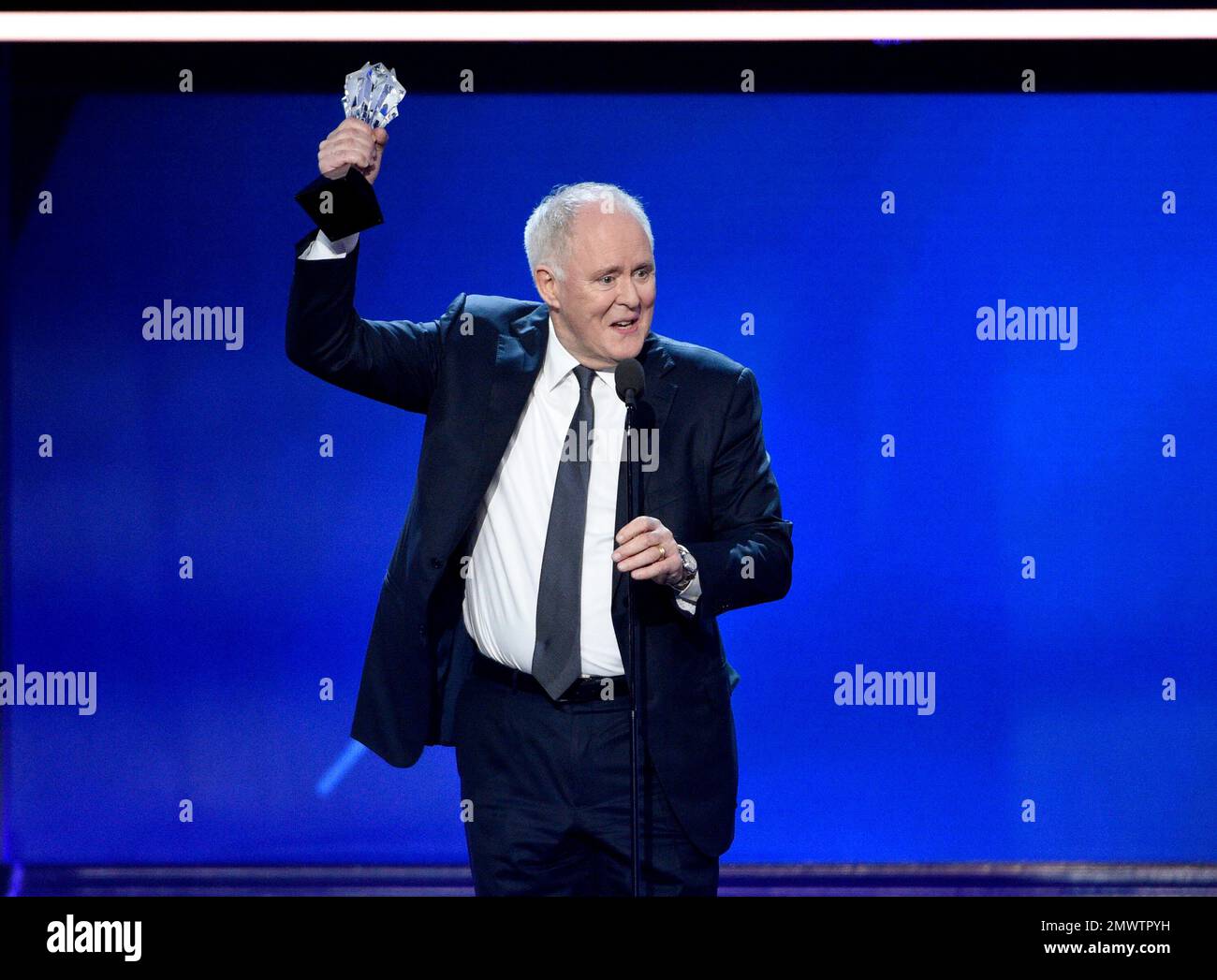 John Lithgow accepts the award for best supporting actor in a drama ...