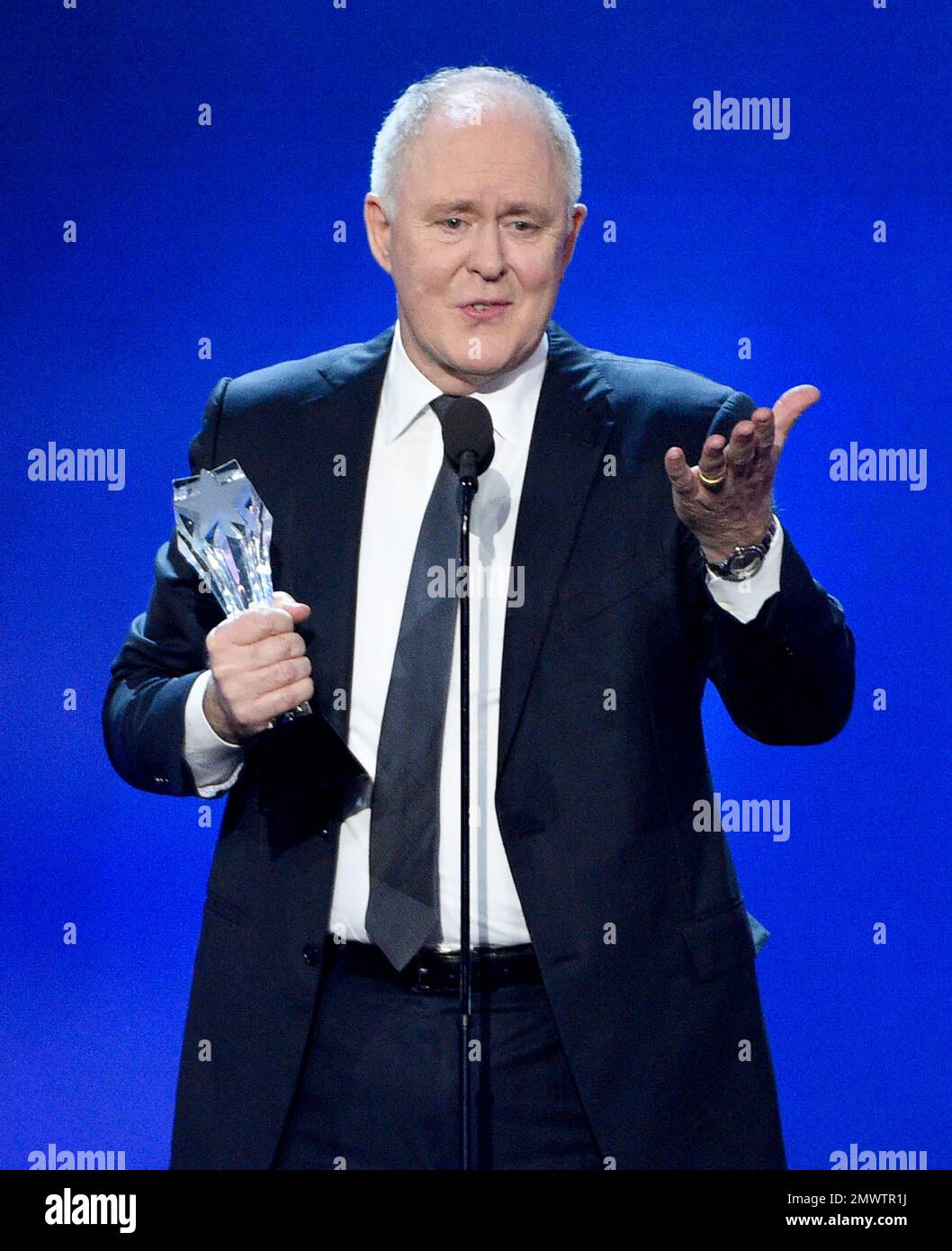 John Lithgow accepts the award for best supporting actor in a drama ...