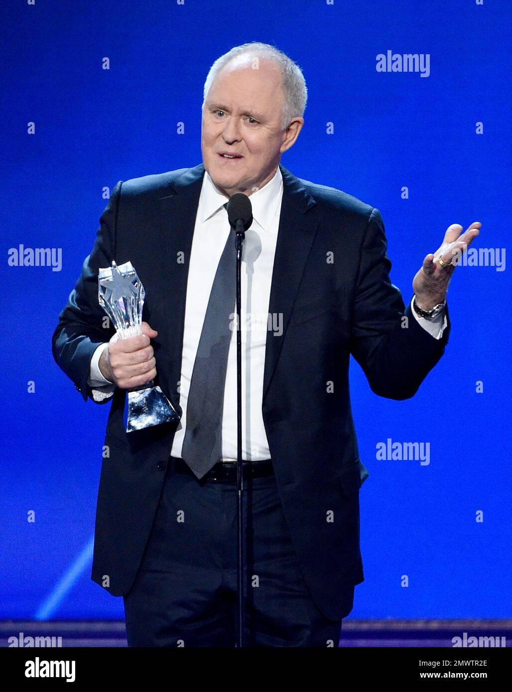 John Lithgow accepts the award for best supporting actor in a drama ...