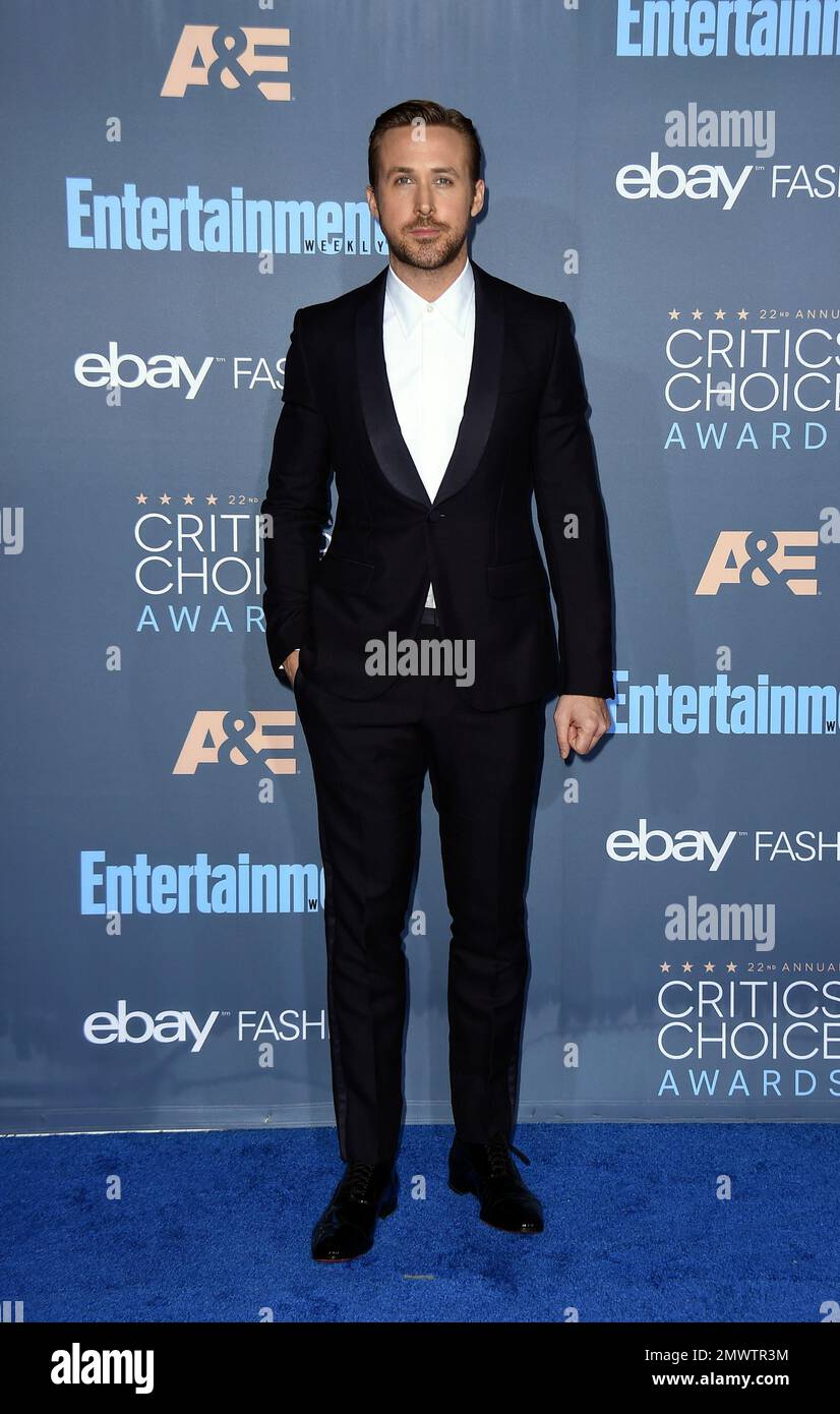 Ryan Gosling arrives at the 22nd annual Critics' Choice Awards at the ...