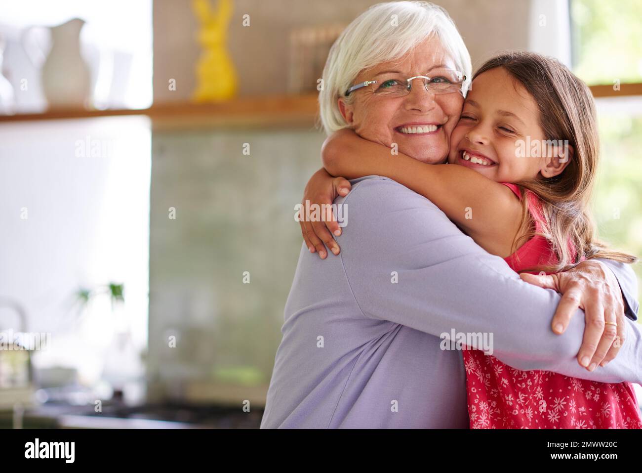 Grandmas and grandchildren share a special bond. Portrait of a cute ...