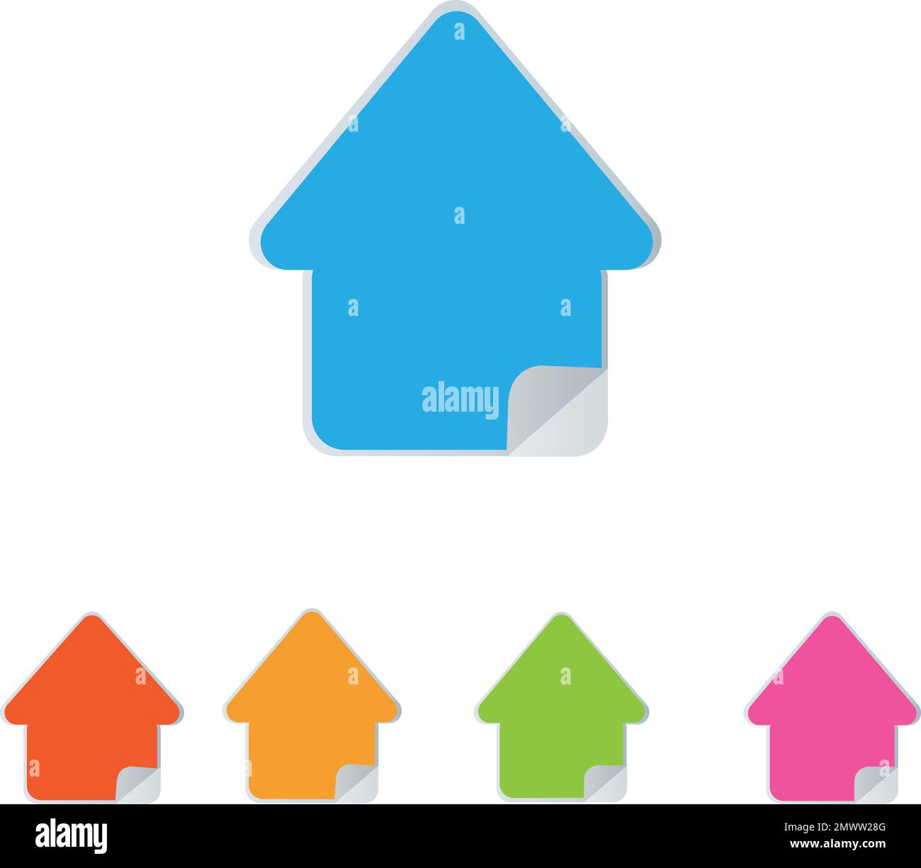 Green sticky notes Stock Vector Images - Alamy