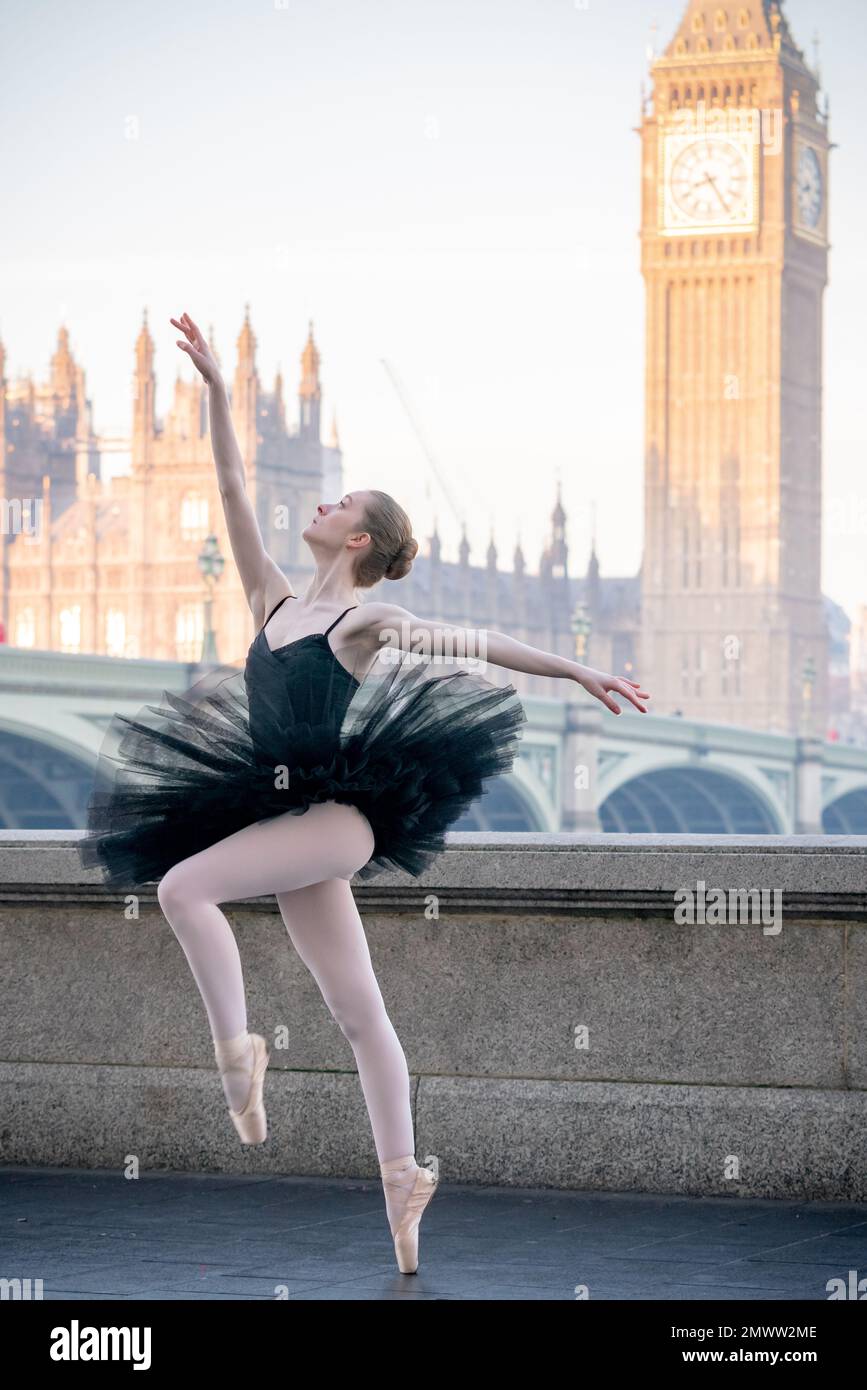 London, UK. 2nd February 2023. World Tutu Day: Dancer Aoife Doherty ...