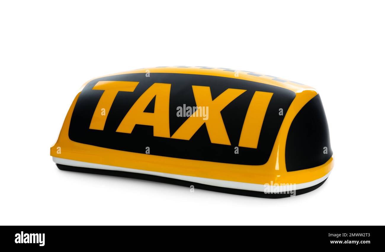 Modern taxi white background hi-res stock photography and images - Alamy
