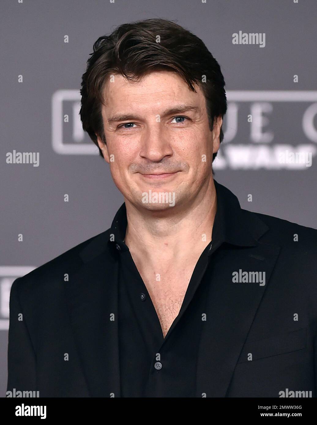 Nathan Fillion arrives at the world premiere of "Rogue One: A Star Wars ...