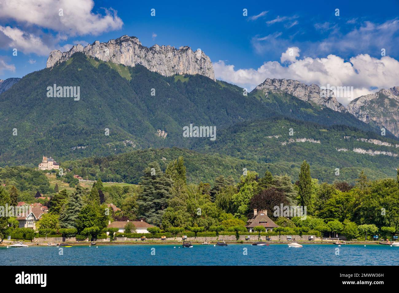 Lake Annecy with La Tournette in the background, France Stock Photo - Alamy
