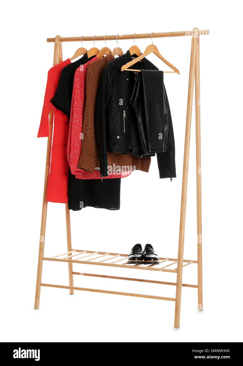 Different stylish clothes shoes Cut Out Stock Images & Pictures - Alamy