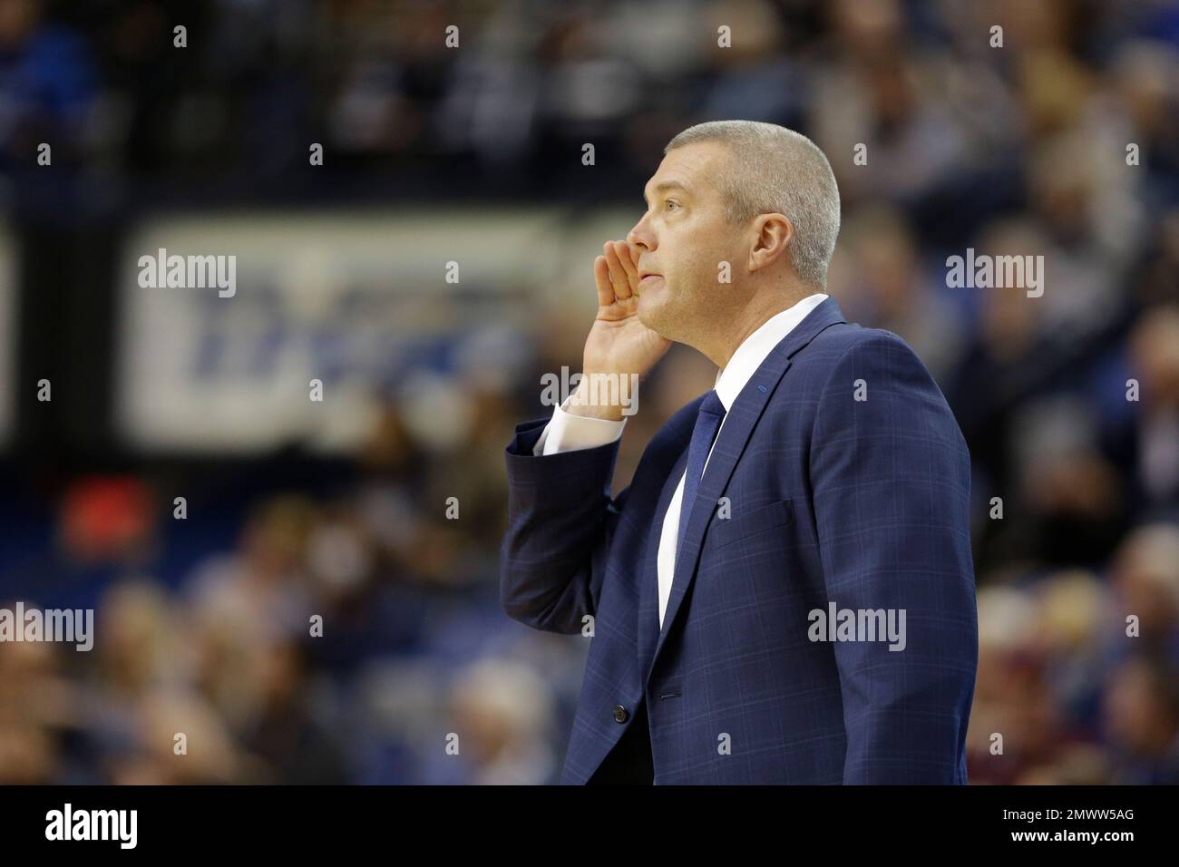 Indiana State head coach Greg Lansing in the first half of an NCAA ...