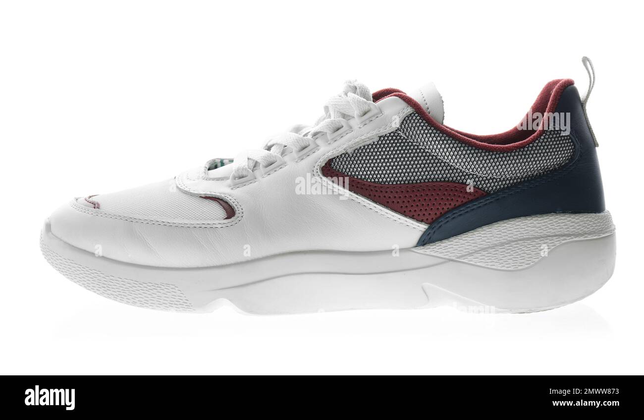New sneaker isolated on white. Sport shoe Stock Photo - Alamy