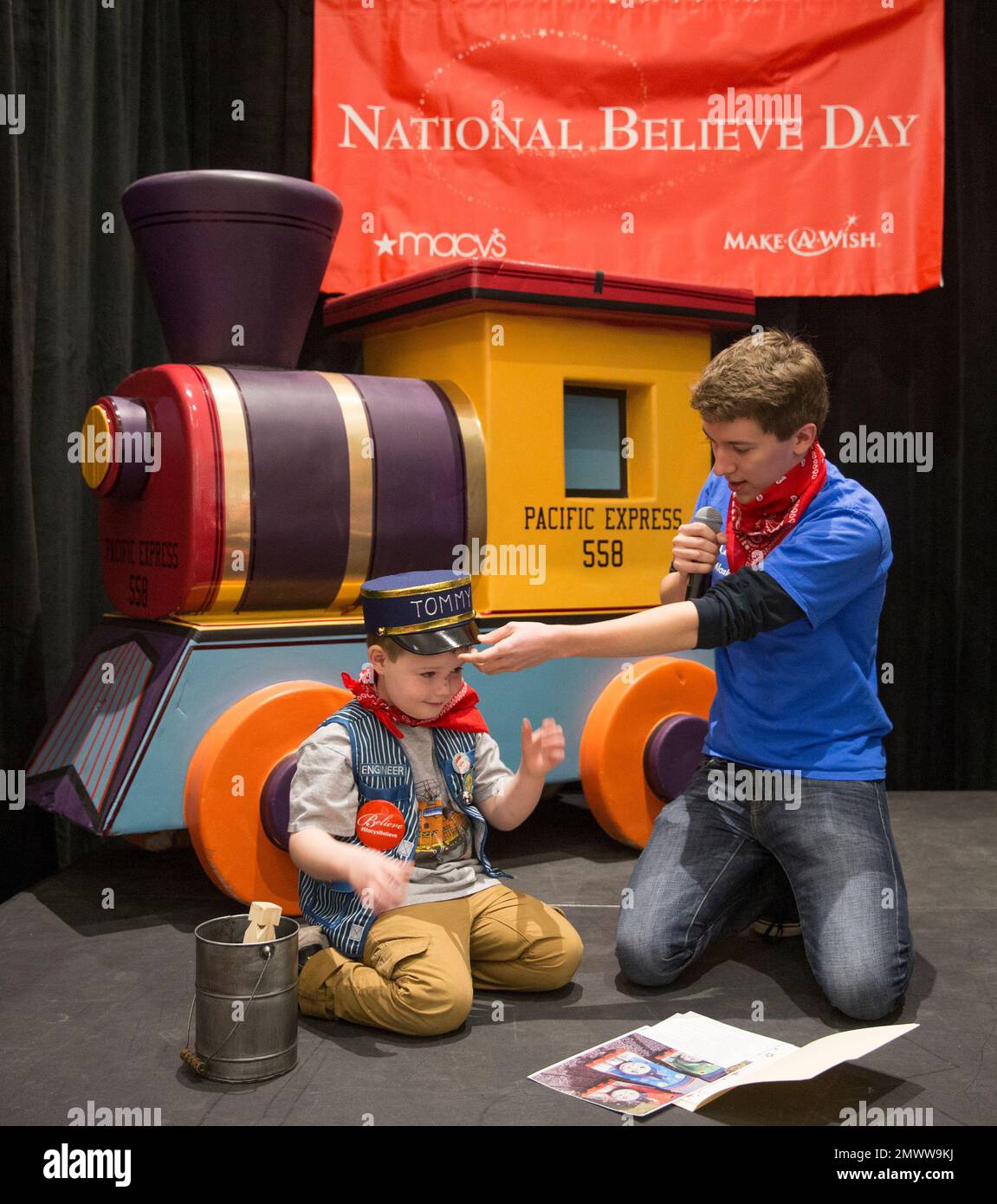 IMAGE DISTRIBUTED FOR MACY'S - Make-A-Wish kid Tommy Bennison, left ...