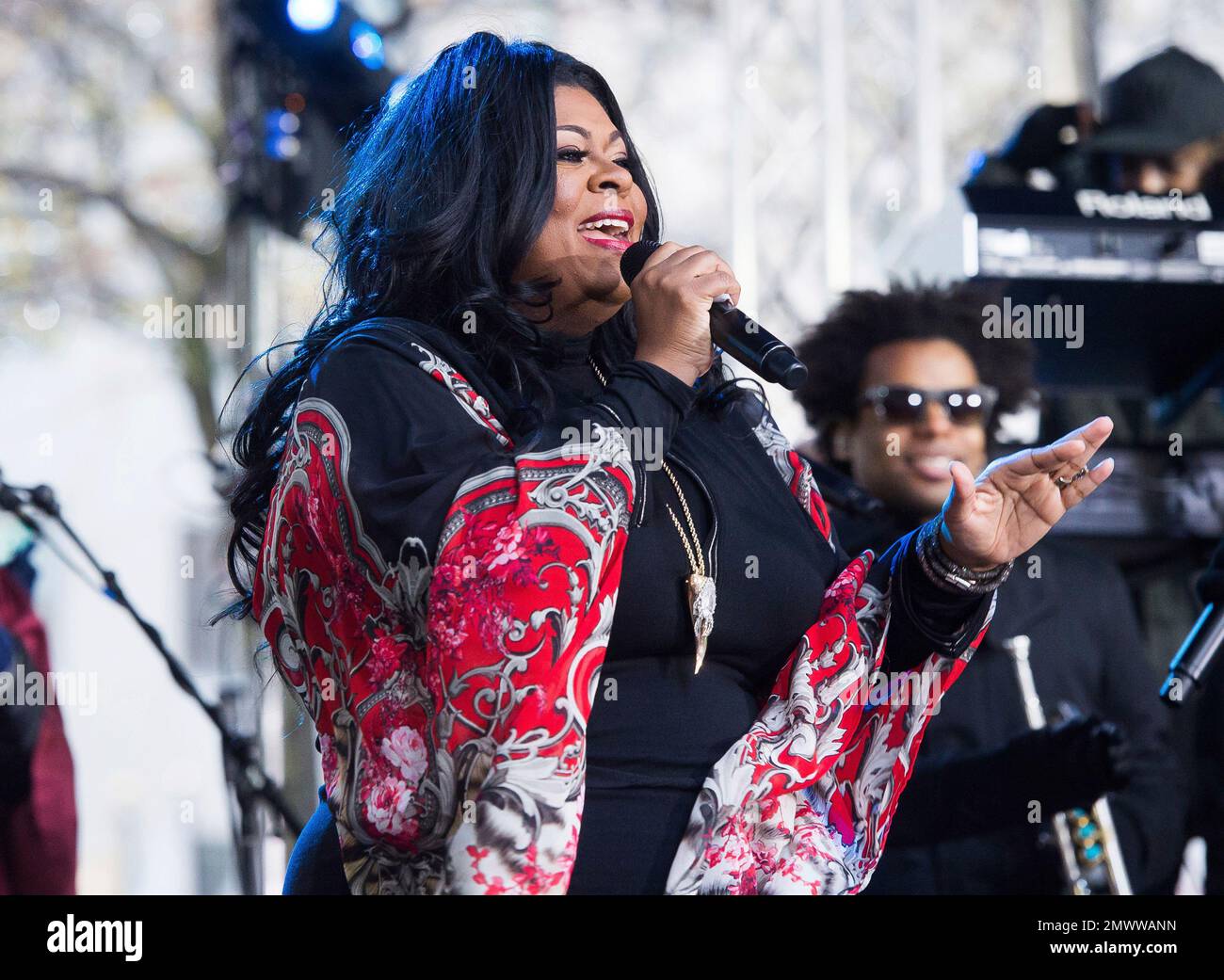 Kim Burrell performs on NBC's "Today" show at Rockefeller Plaza on ...