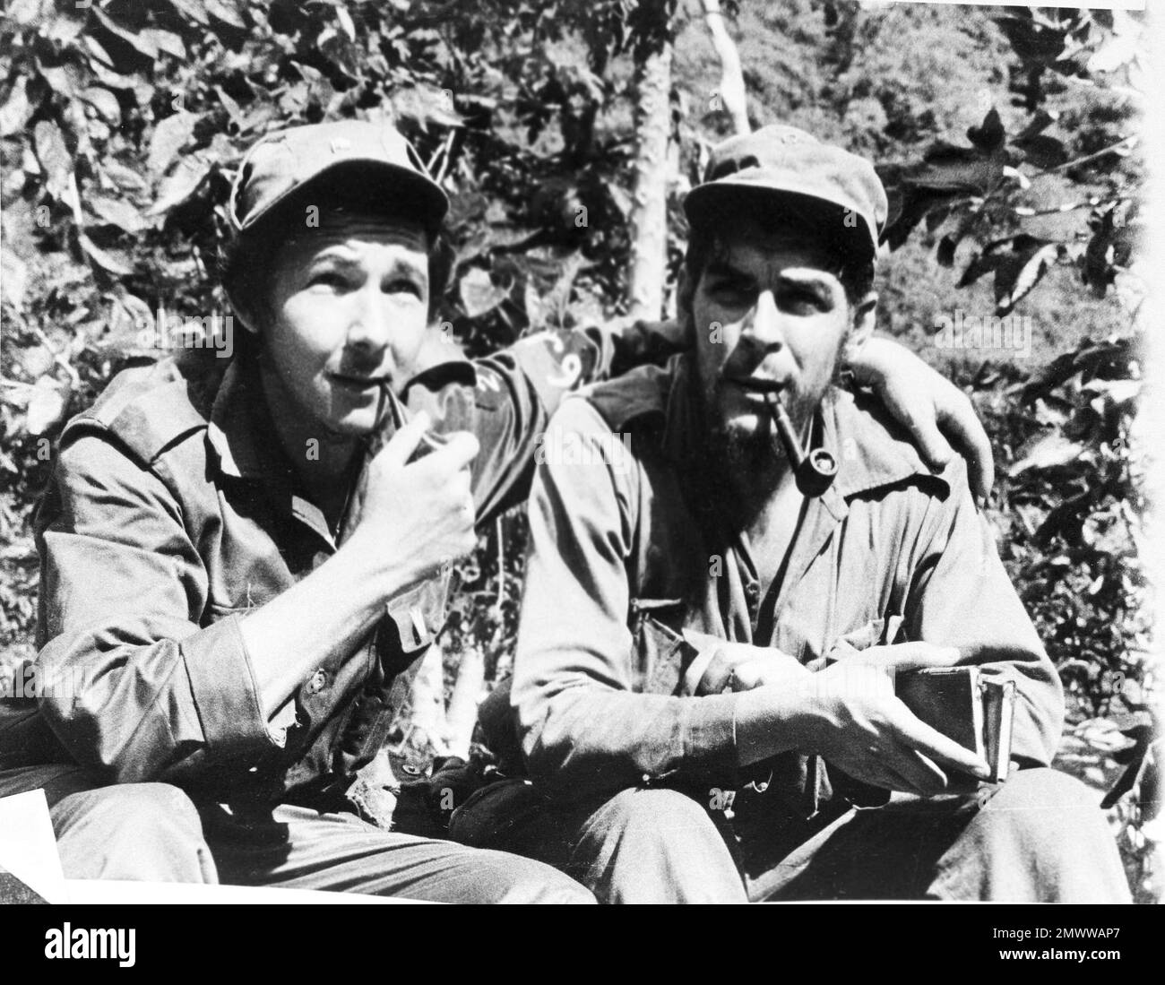 Raul Castro, left, younger brother of Cuban rebel leader Fidel Castro ...