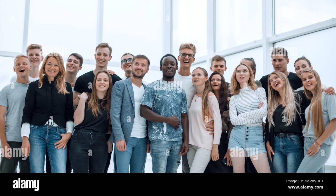 group of successful young people standing together Stock Photo - Alamy