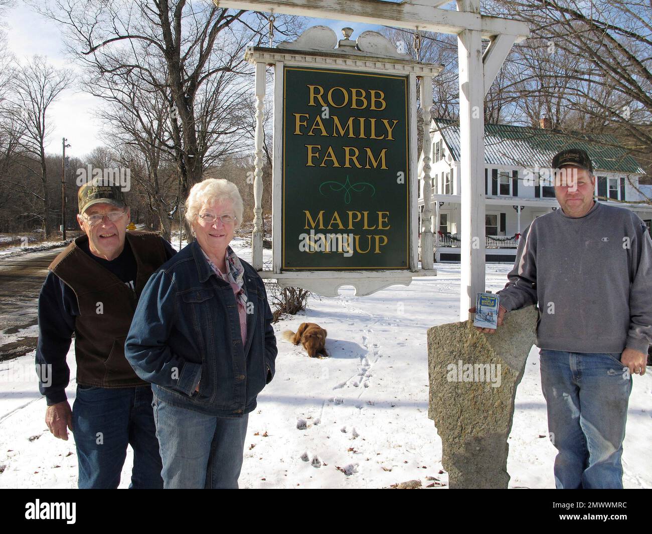 In this Tuesday, Dec. 6, 2016 photo, the Robb family, left to right ...