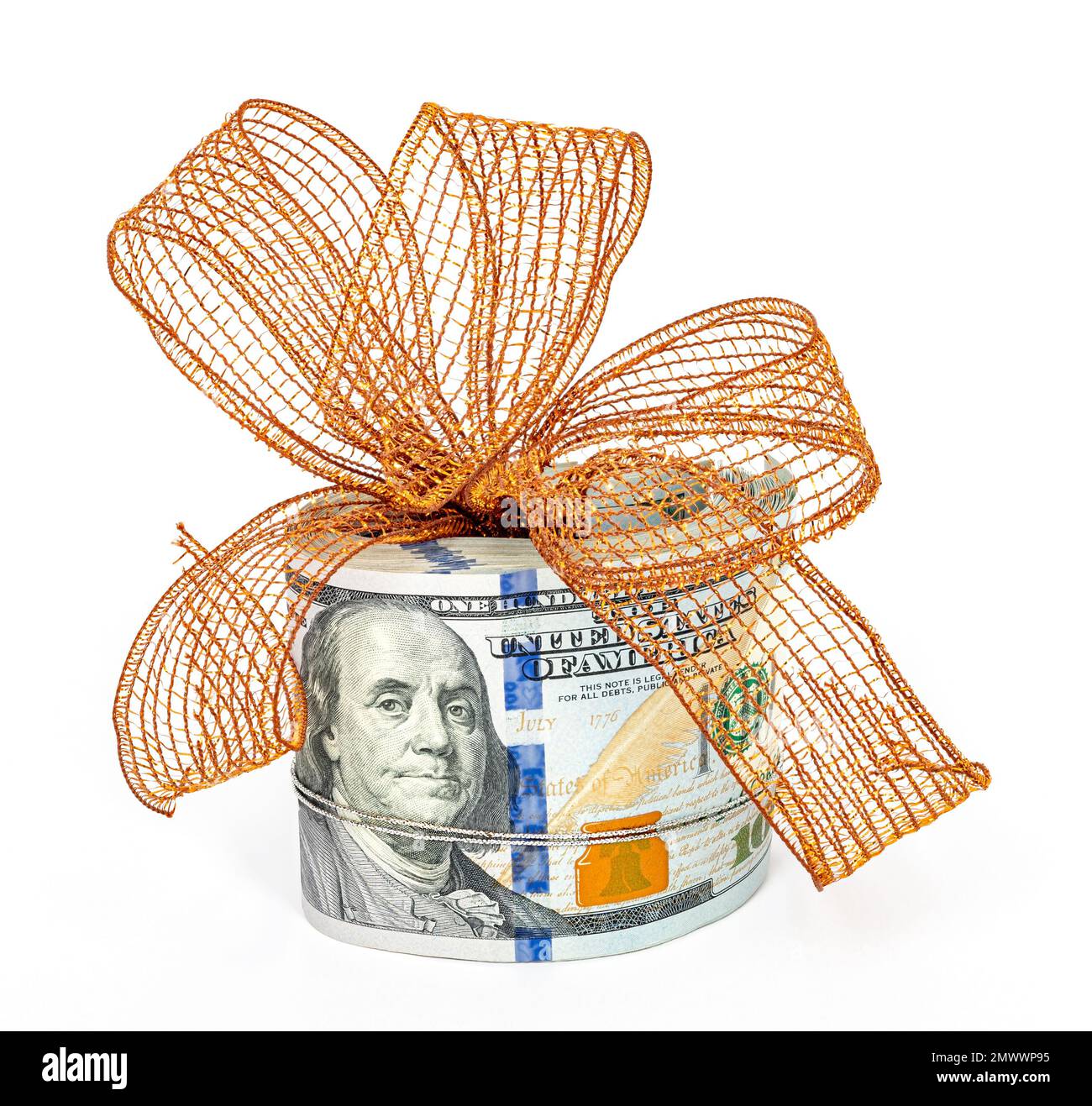 Money roll ribbon hi-res stock photography and images - Alamy