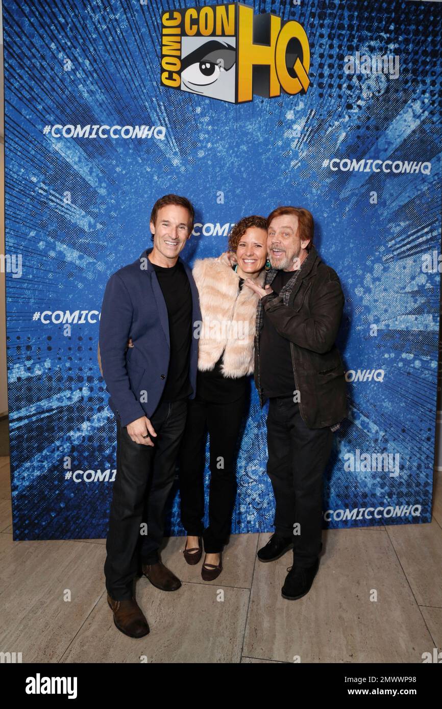 Darren Moorman, Krista Moorman and Mark Hamill seen at the Lionsgate ...