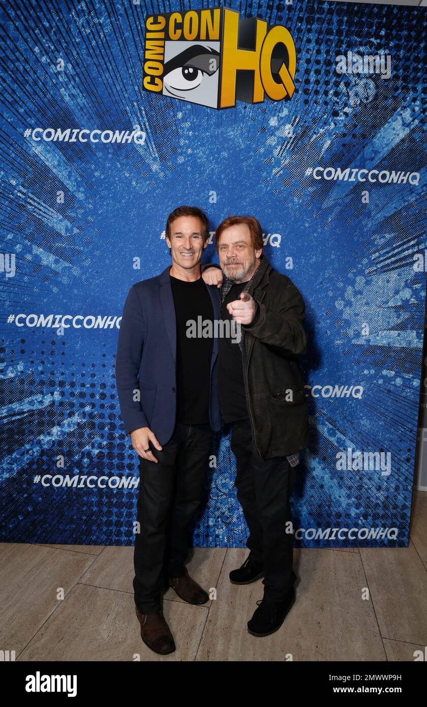 Darren Moorman and Mark Hamill seen at the Lionsgate, Comic-Con HQ and ...