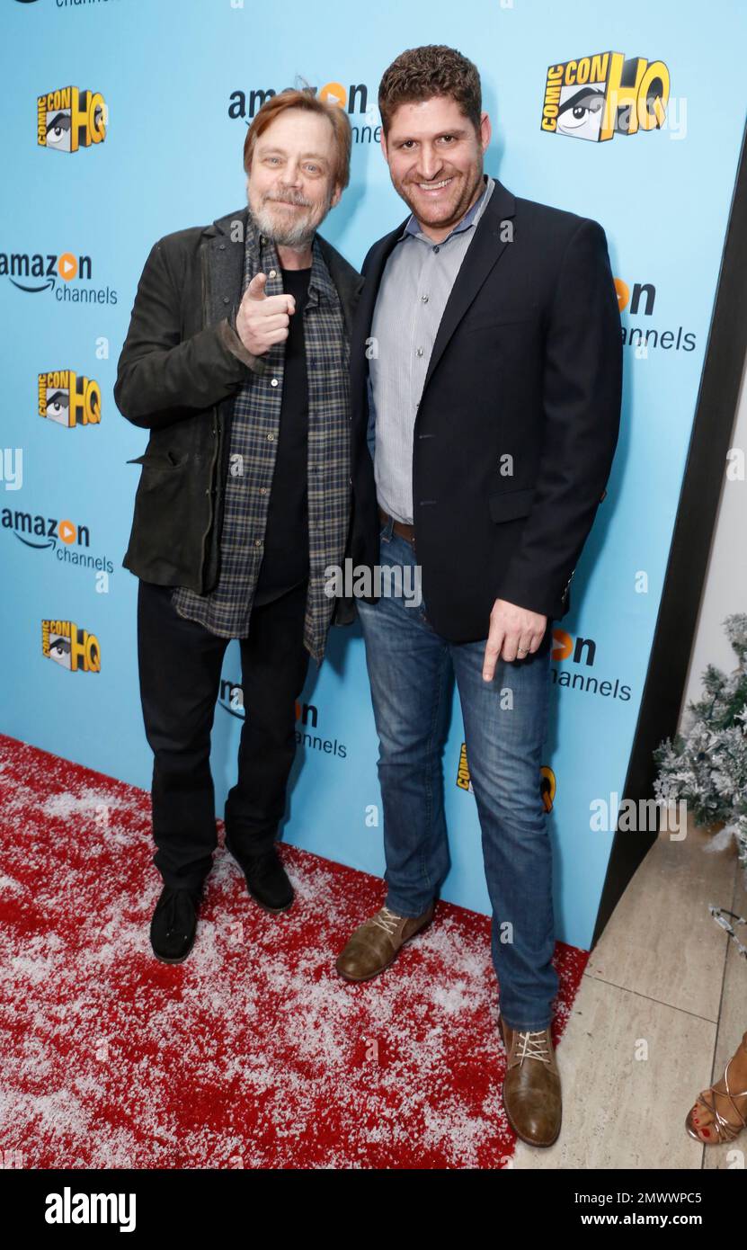 Mark Hamill and Seth Laderman, EVP and GM for Comic-Con HQ, seen at the ...