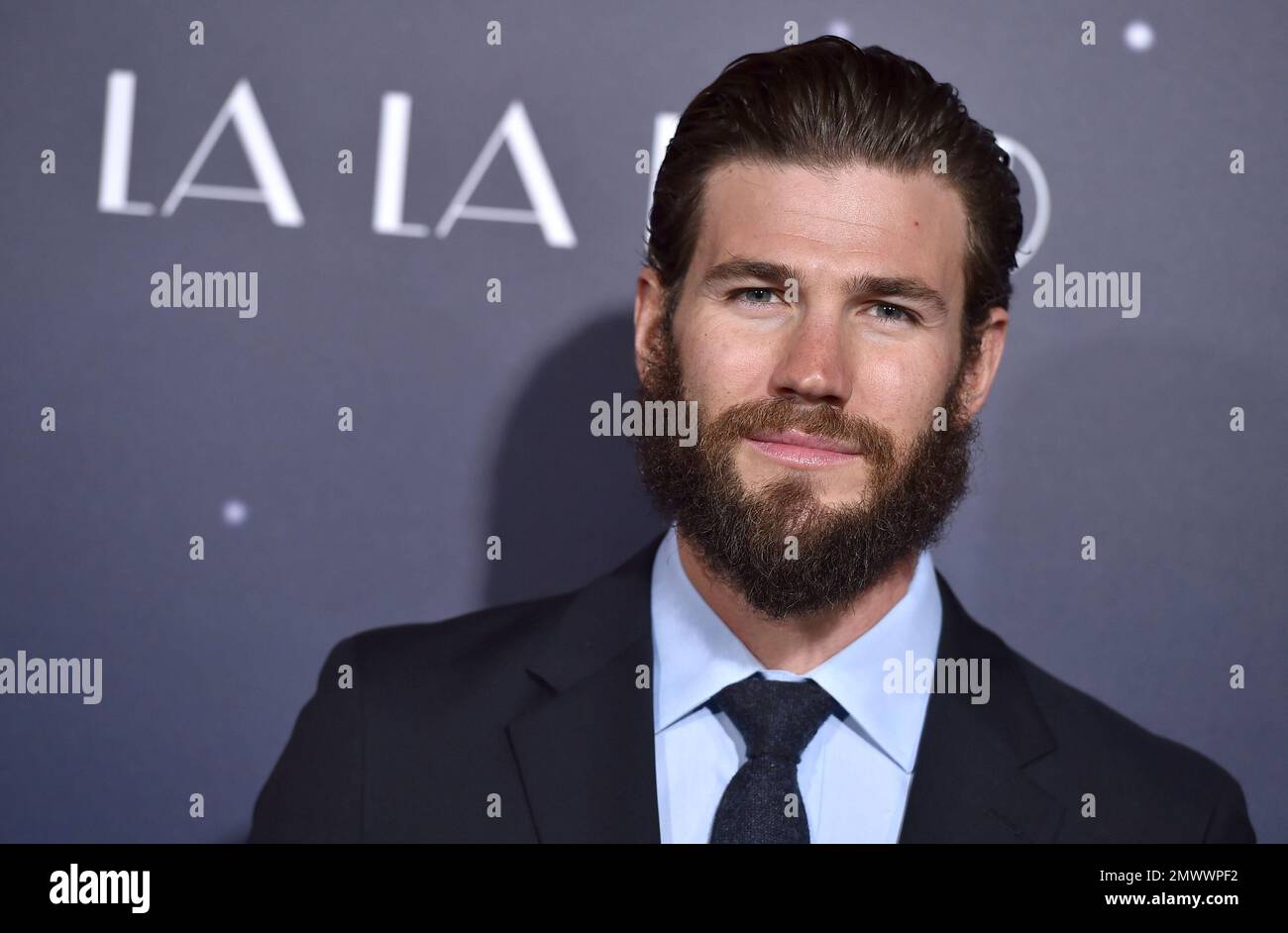 Austin Stowell arrives at the Los Angeles premiere of "La La Land" at ...