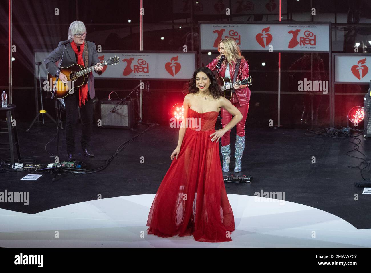 New York, USA. 01st Feb, 2023. Ginger Gonzaga wearing dress by Gustavo ...