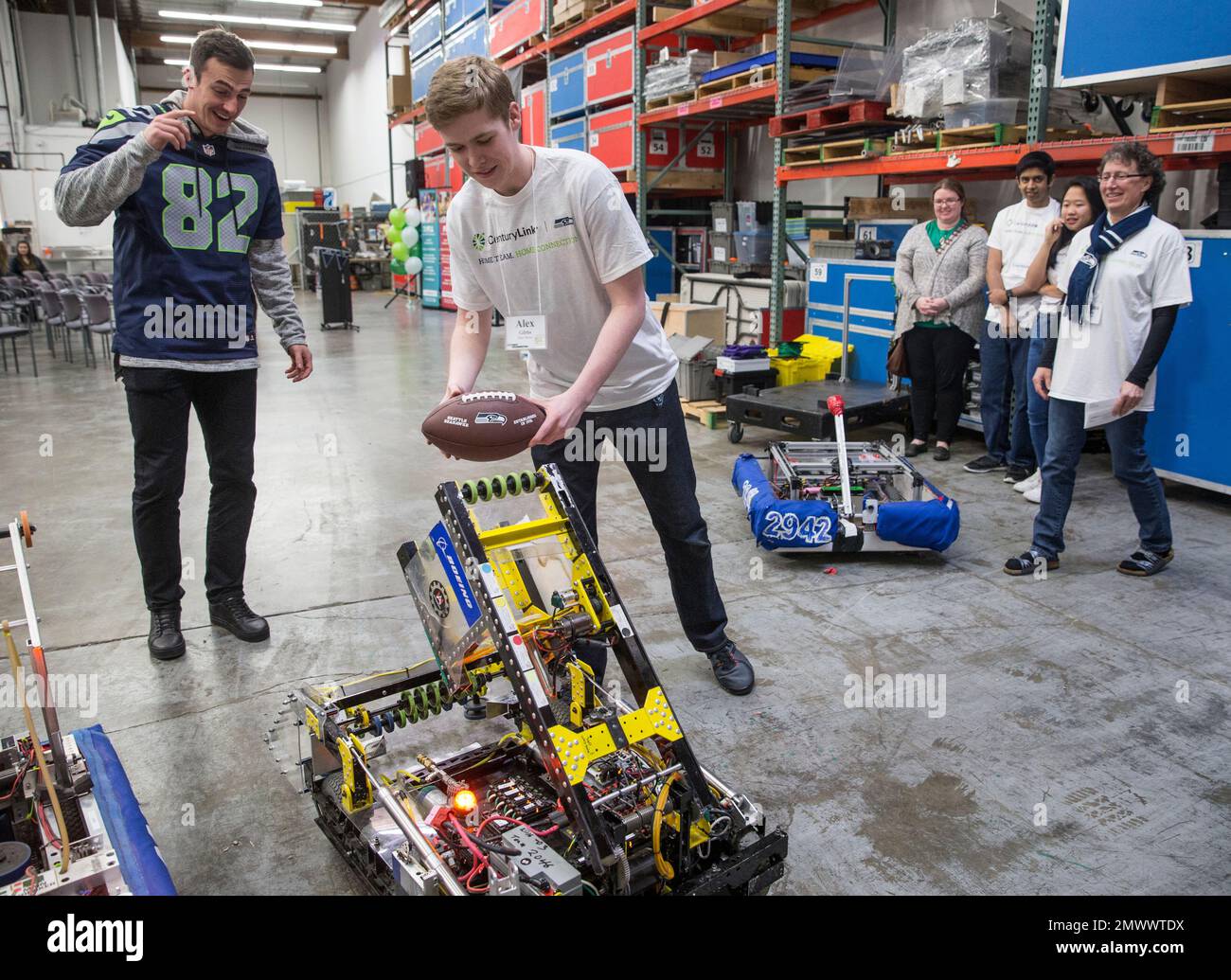 IMAGE DISTRIBUTED FOR CENTURYLINK - Robotics student Alex Gibbs, center ...