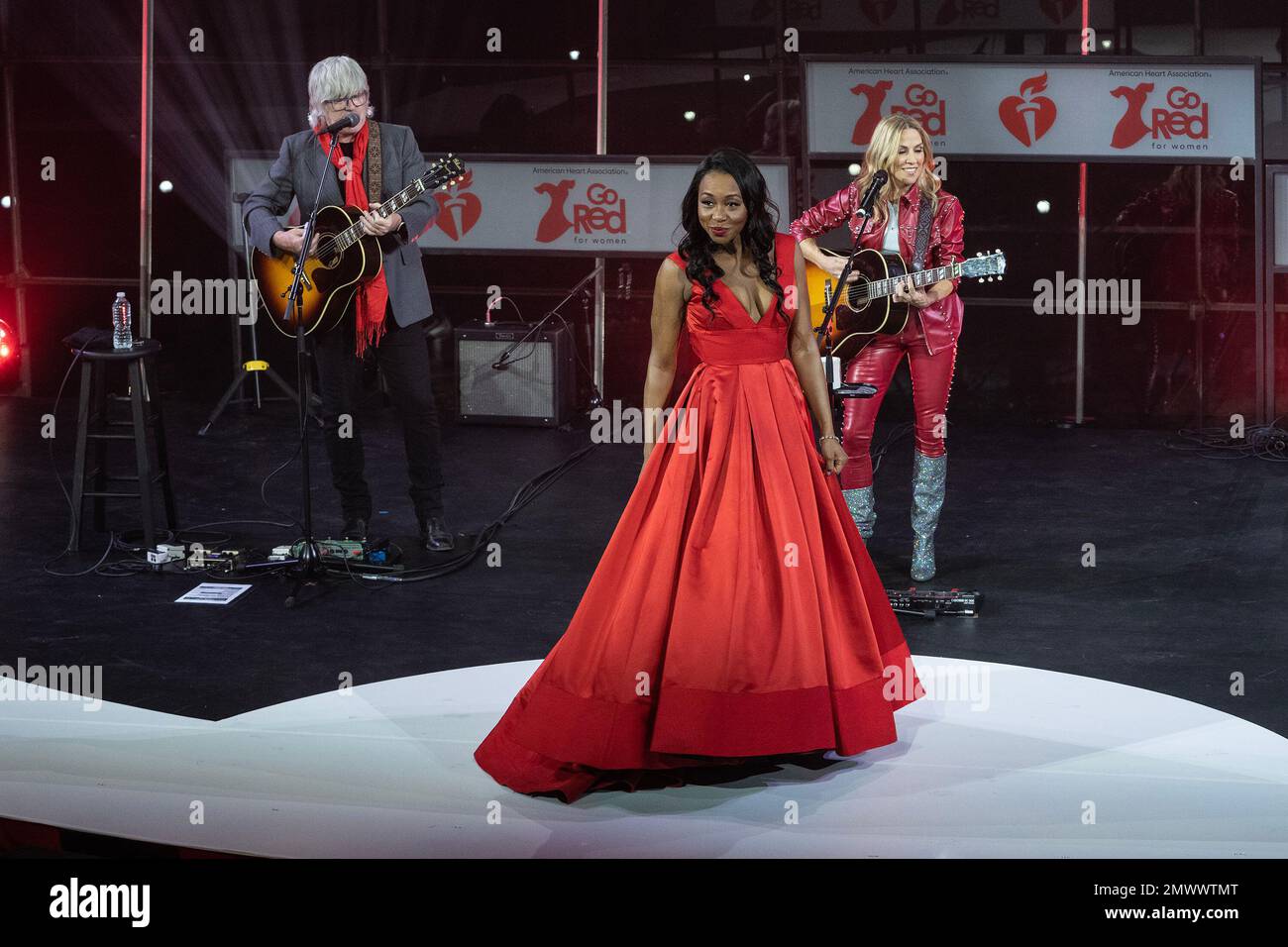 New York, United States. 01st Feb, 2023. Amanda Warren wearing dress by ...