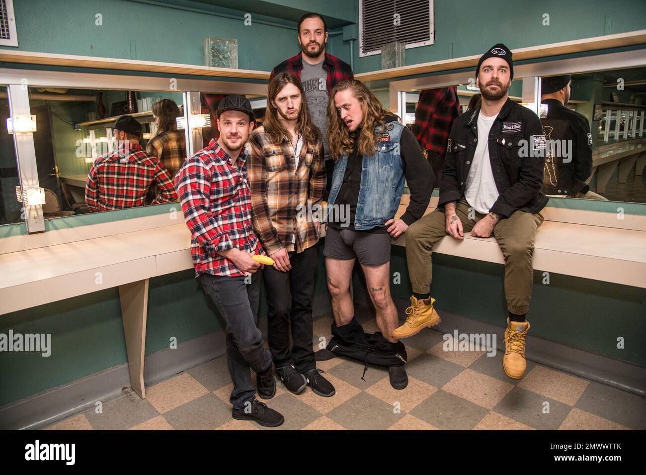Jason Spencer, from left, Kyle Landry, James Lascu, Matt Puhy, and Chad ...