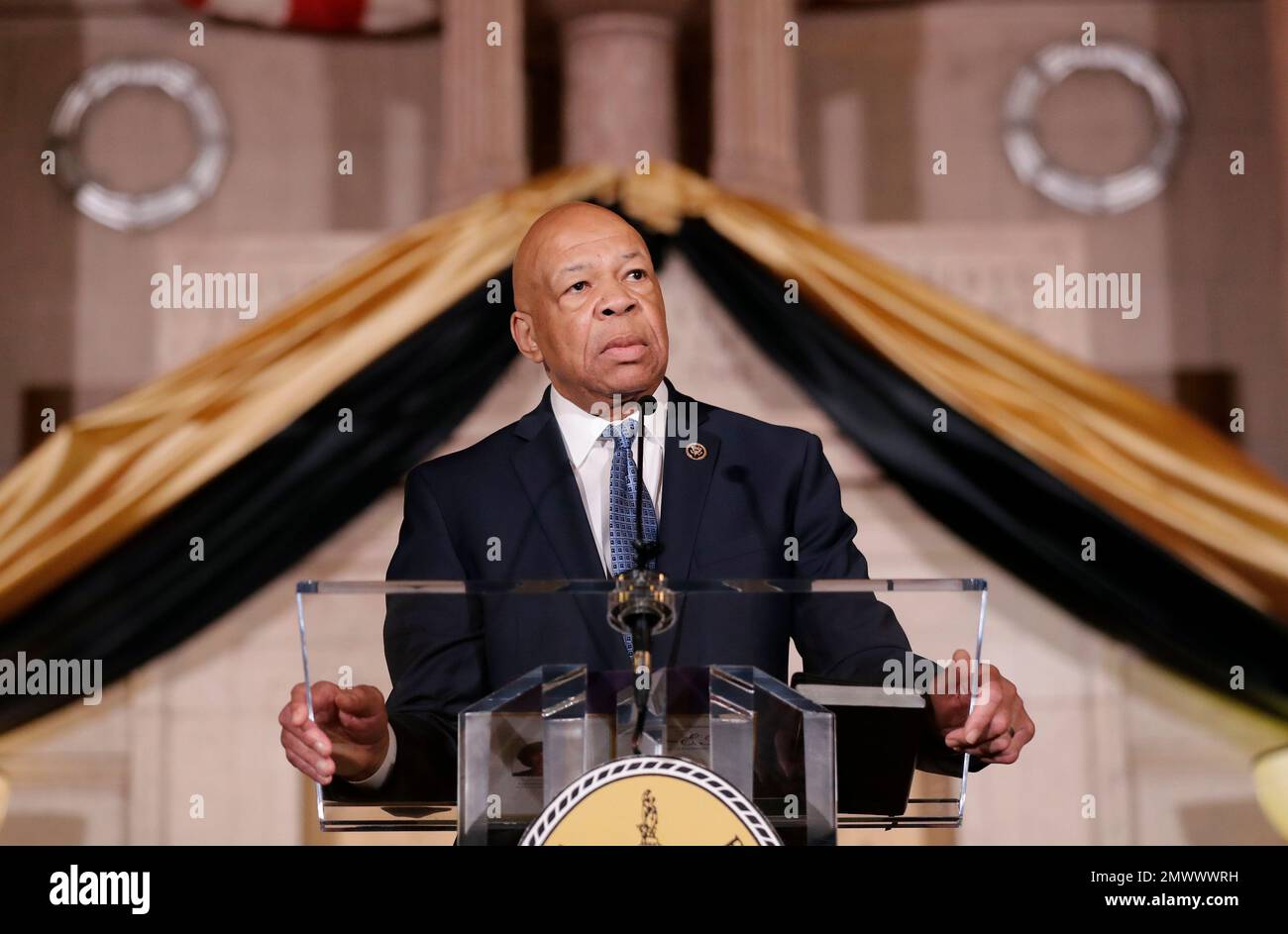 Rep. Elijah Cummings, D-Md., delivers remarks as he introduces ...