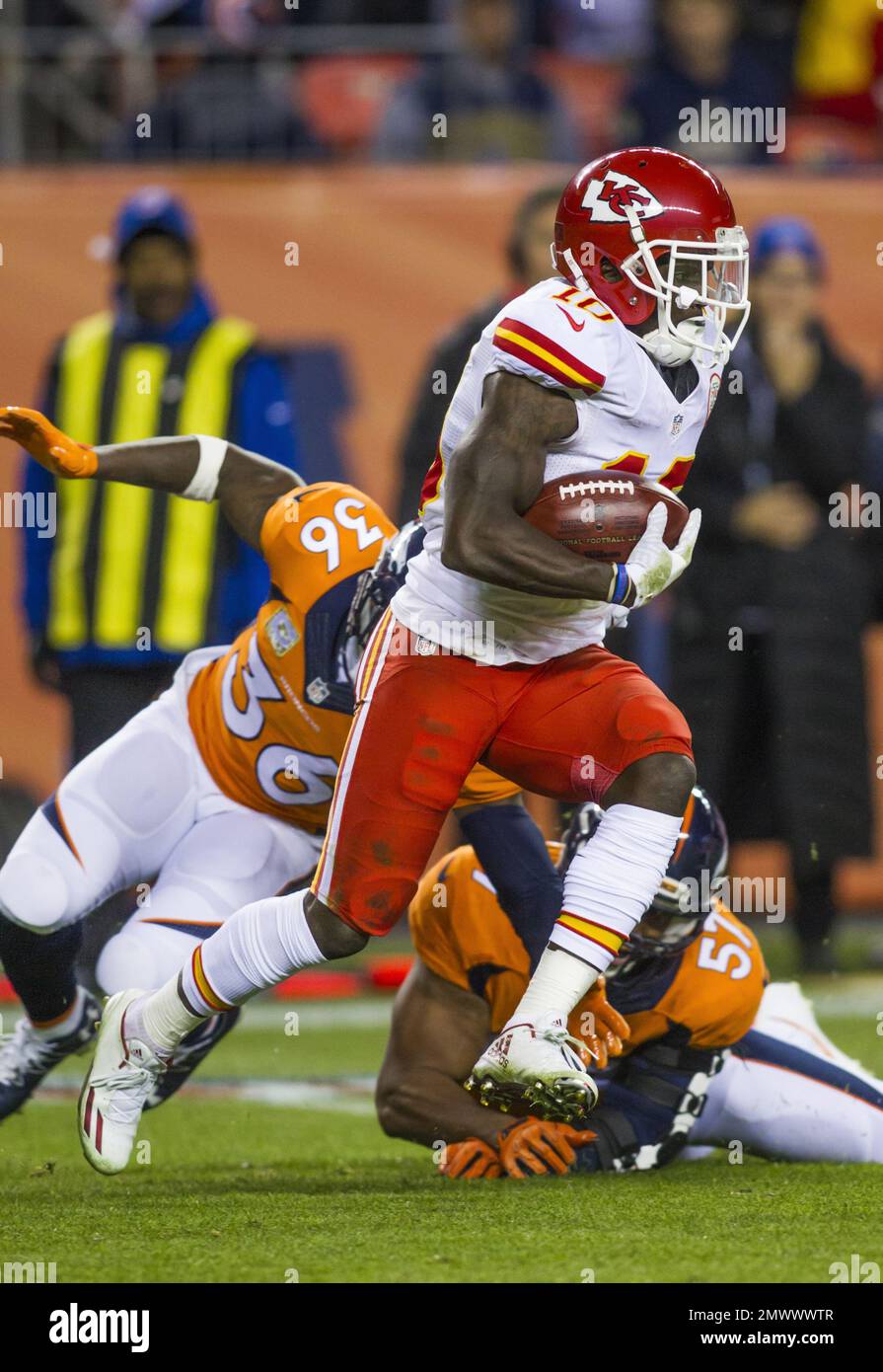 Kansas City Chiefs wide receiver Tyreek Hill (10) runs against the ...