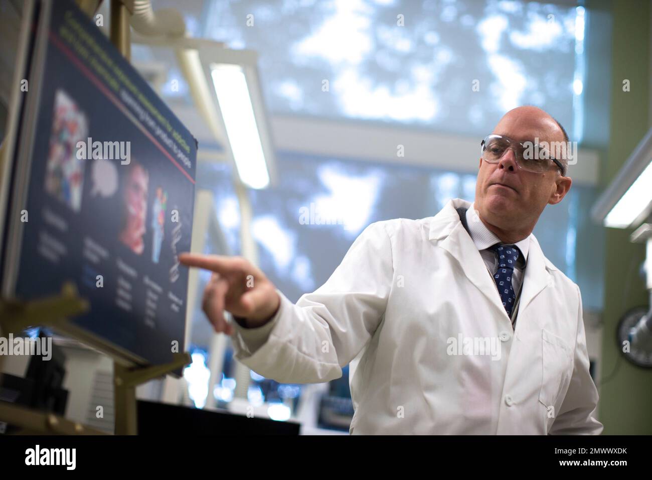 Dr. Cliff Watson discusses the process of studying cigarette smoke and its effects on smokers at ...