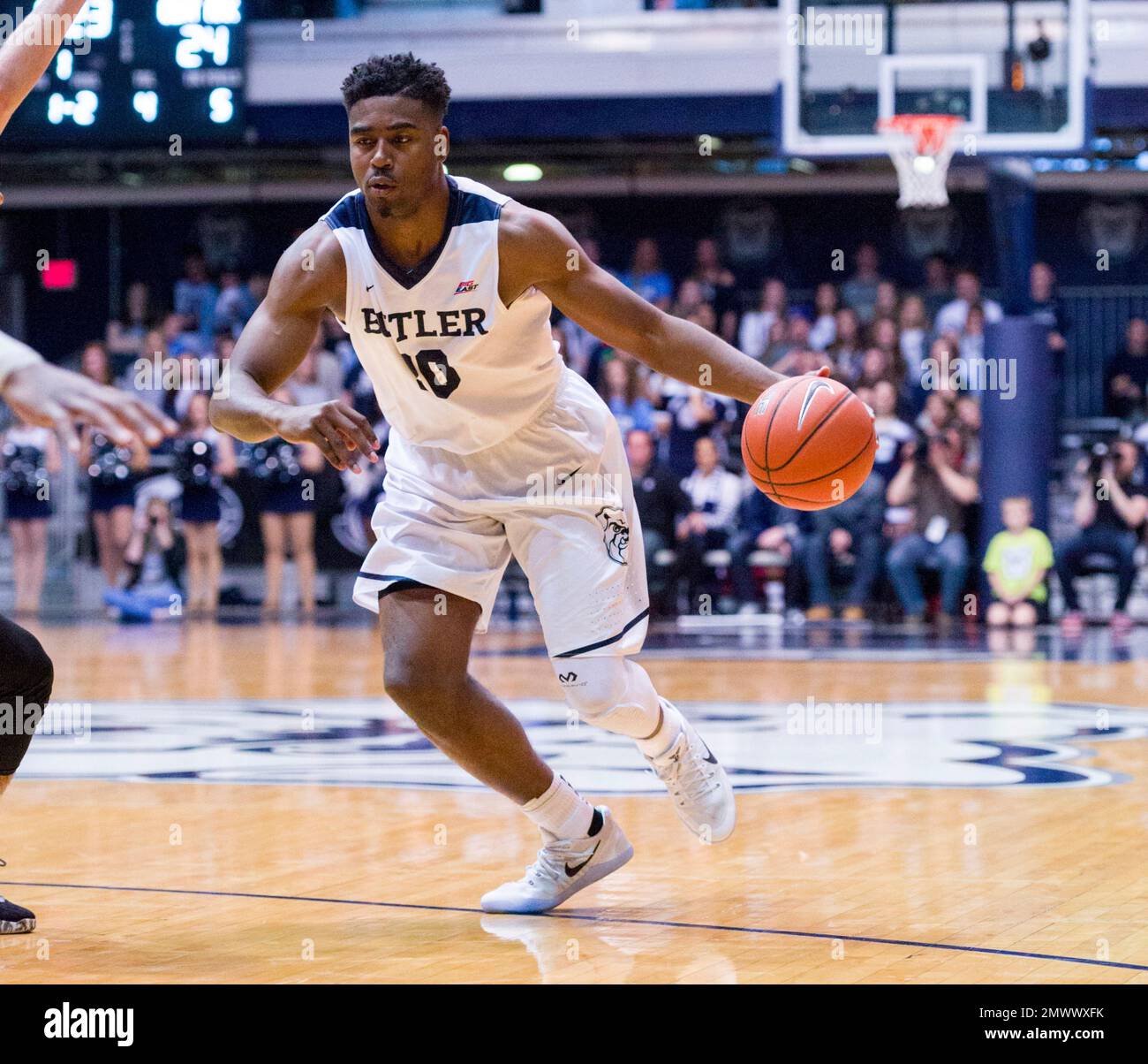 Butler forward Kelan Martin (30) looks for an opening in the Central ...