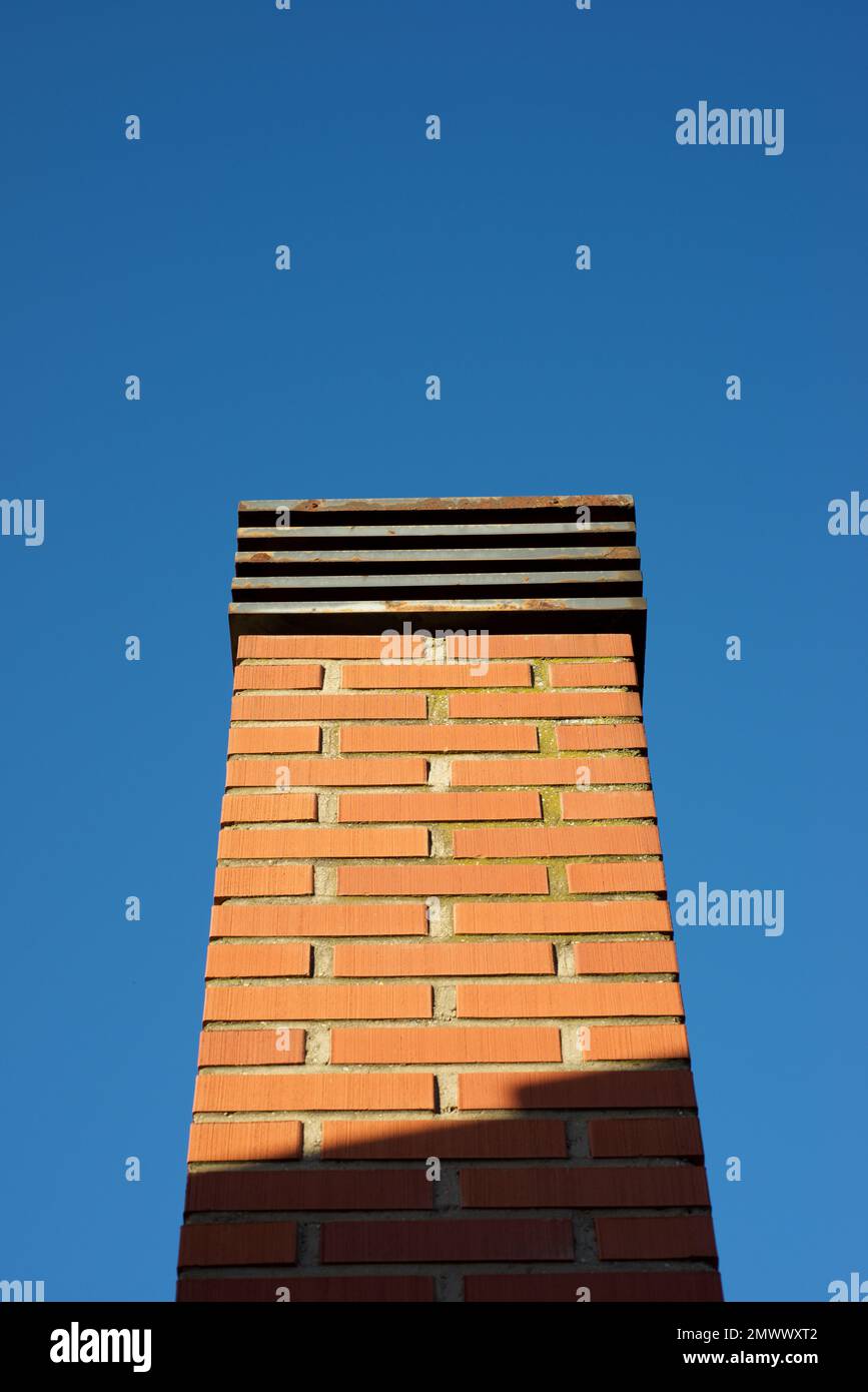Brick chimney of a residential building Stock Photo - Alamy