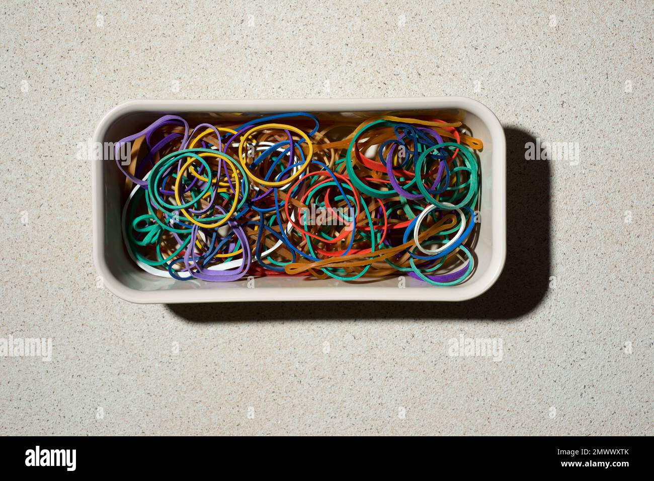 Box with rubber band hi-res stock photography and images - Alamy
