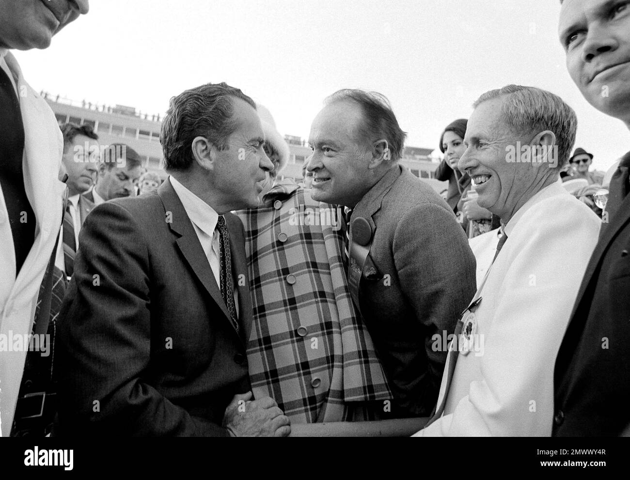 President-elect Nixon, left, and comedian Bob Hope, whose sloping noses ...