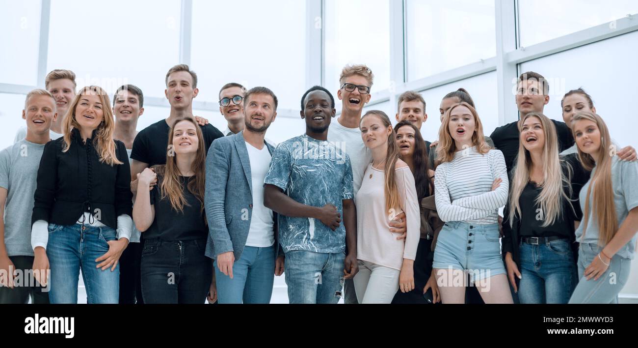 group of successful young people standing together Stock Photo - Alamy