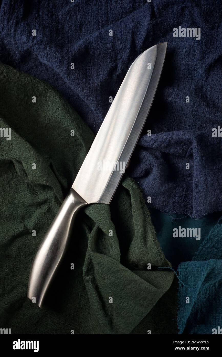 Kitchen knife and cloth hi-res stock photography and images - Alamy