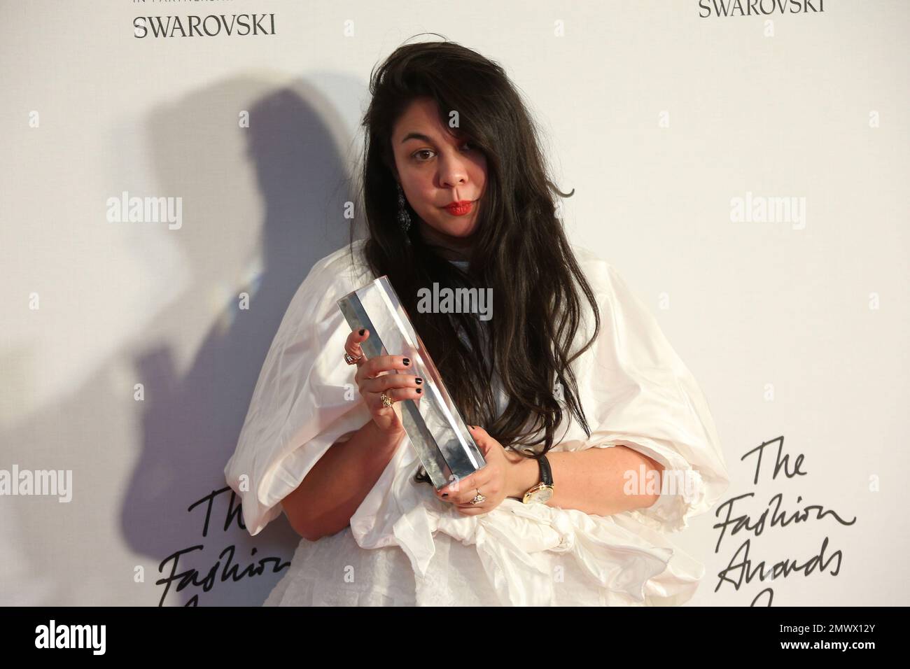 Designer Simone Rocha poses for photographers with her British ...