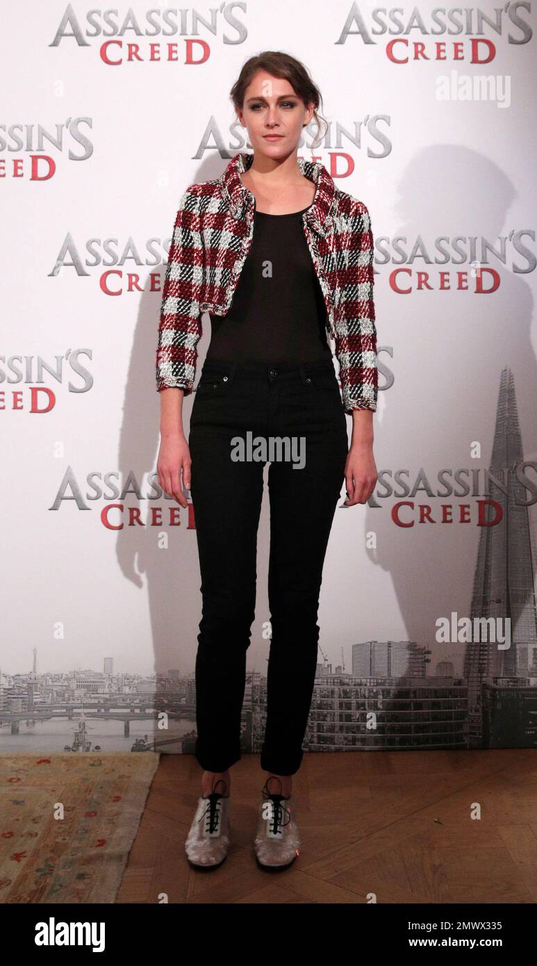 Actress Ariane Labed poses during a photocall for the movie Assassin's ...