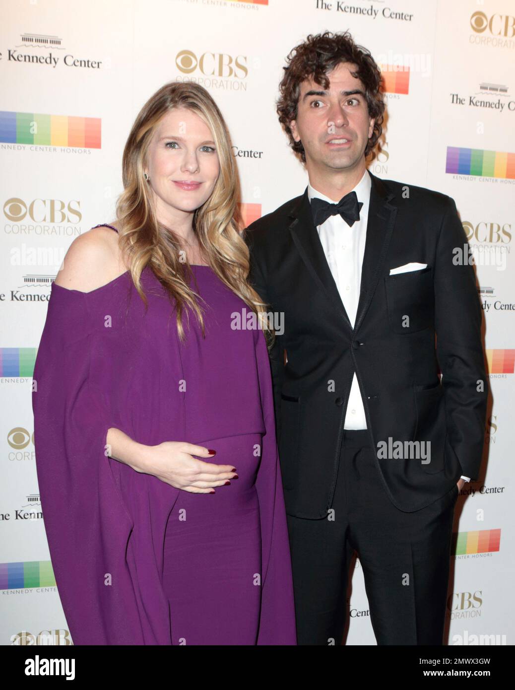Lily Rabe, left, and Hamish Linklater attends the 39th Annual Kennedy ...
