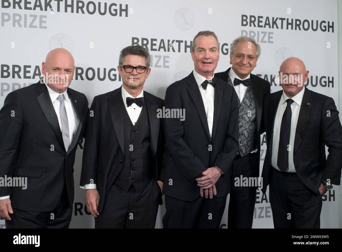 Astronaut Scott Kelly, from left, and Fundamental Physics prize winners ...