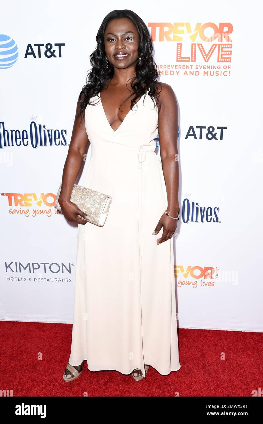 Yetide Badaki attends 2016 TrevorLIVE LA at the Beverly Hilton Hotel on ...