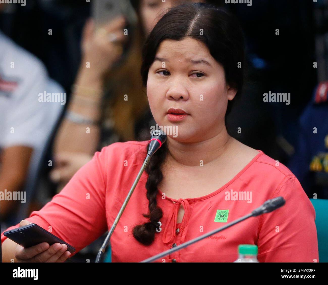 Mylene Son The Widow Of Ambushed Police Chief Inspector Jesus Son