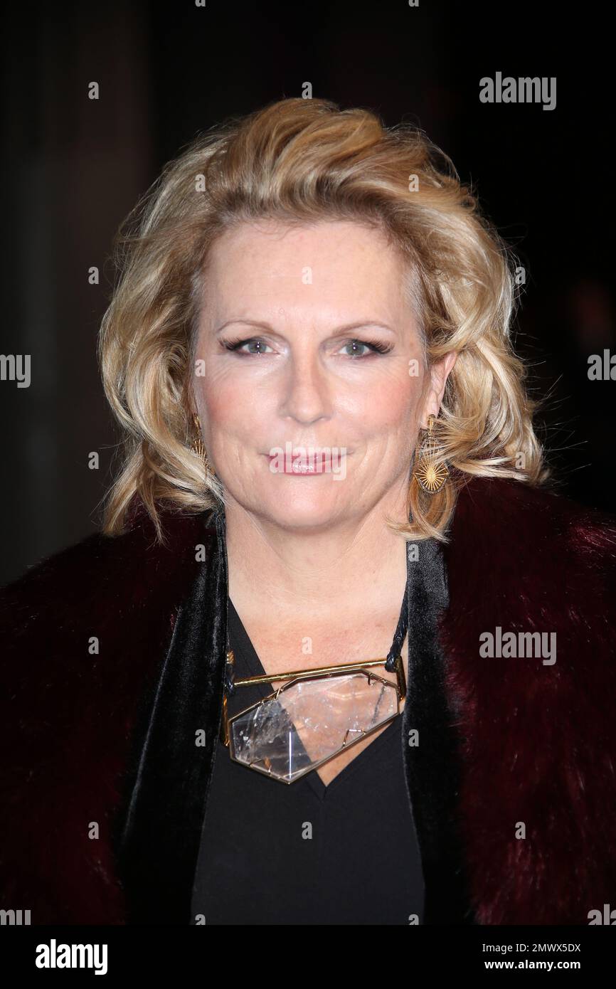 Actress Jennifer Saunders poses for photographers upon arrival at the ...
