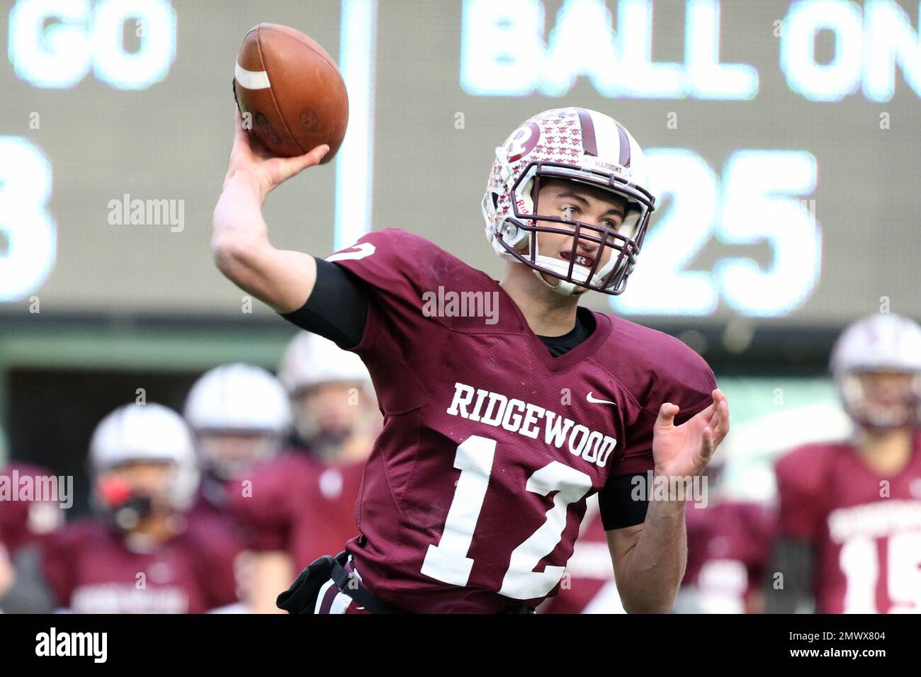 Ridgewood's Jack Barclay #12 in action against Passaic Tech during a ...