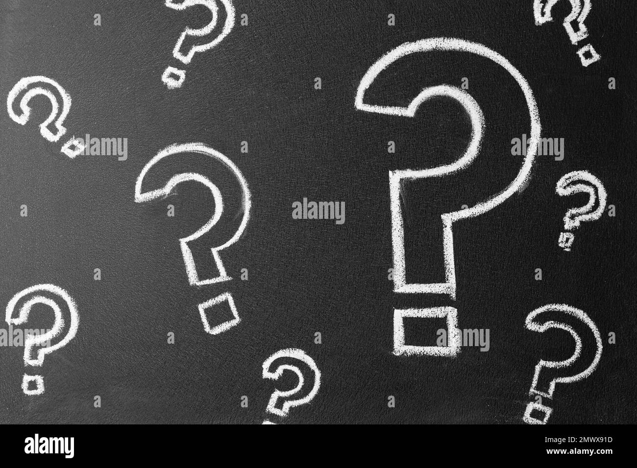 Work many question marks hi-res stock photography and images - Alamy